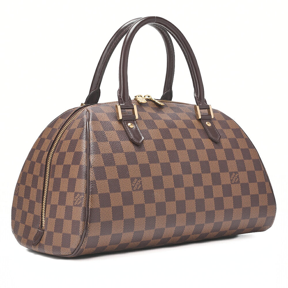 LOUIS VUITTON Louis Vuitton Damier Rivera MM N41434 Brown (Gold Fittin ...